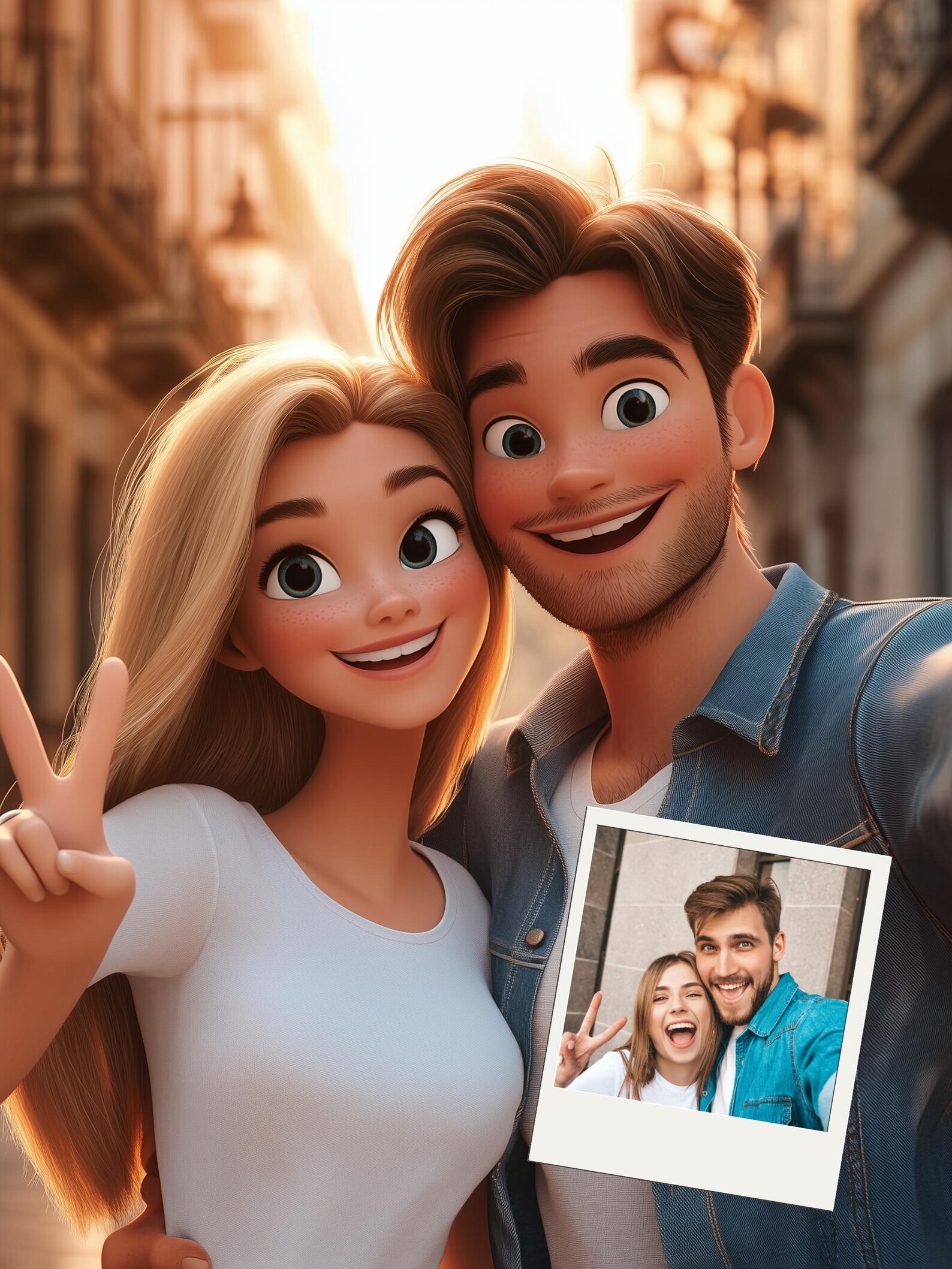 Personalized Cartoon Portrait Custom Digital Artwork Pixar Style Gift ...