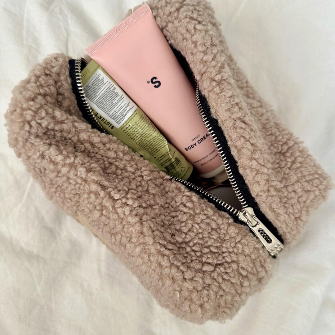 Soft Teddy Makeup Organizer, Cozy Teddy Bear Cosmetic Bag, Teddy ...