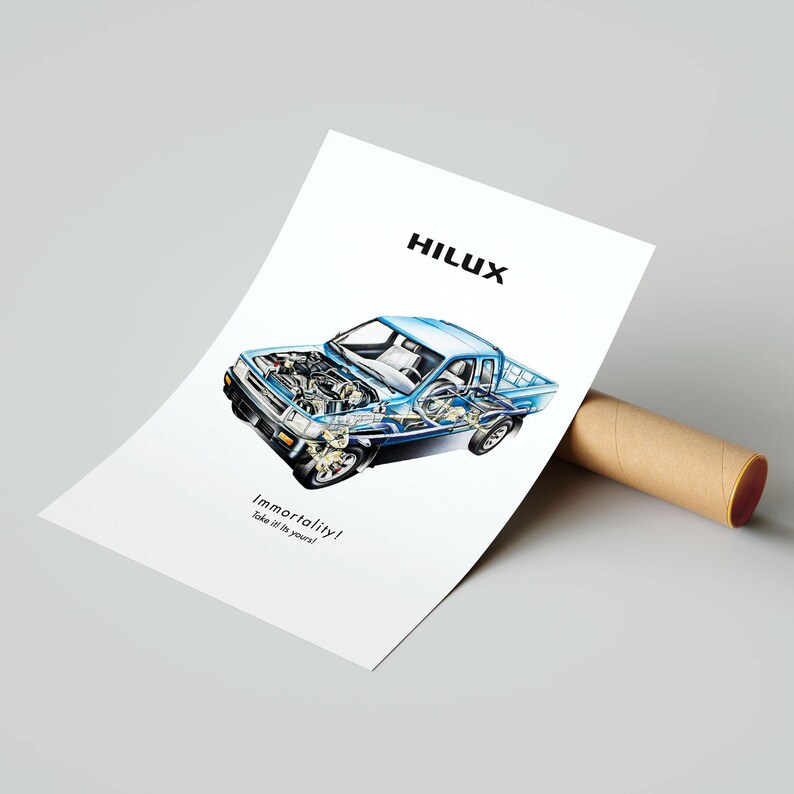 Hilux Ln106 Truck Poster Home Decoration Office Garage Ready to Print ...