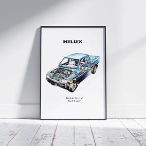 Hilux Ln106 Truck Poster Home Decoration Office Garage Ready to Print ...