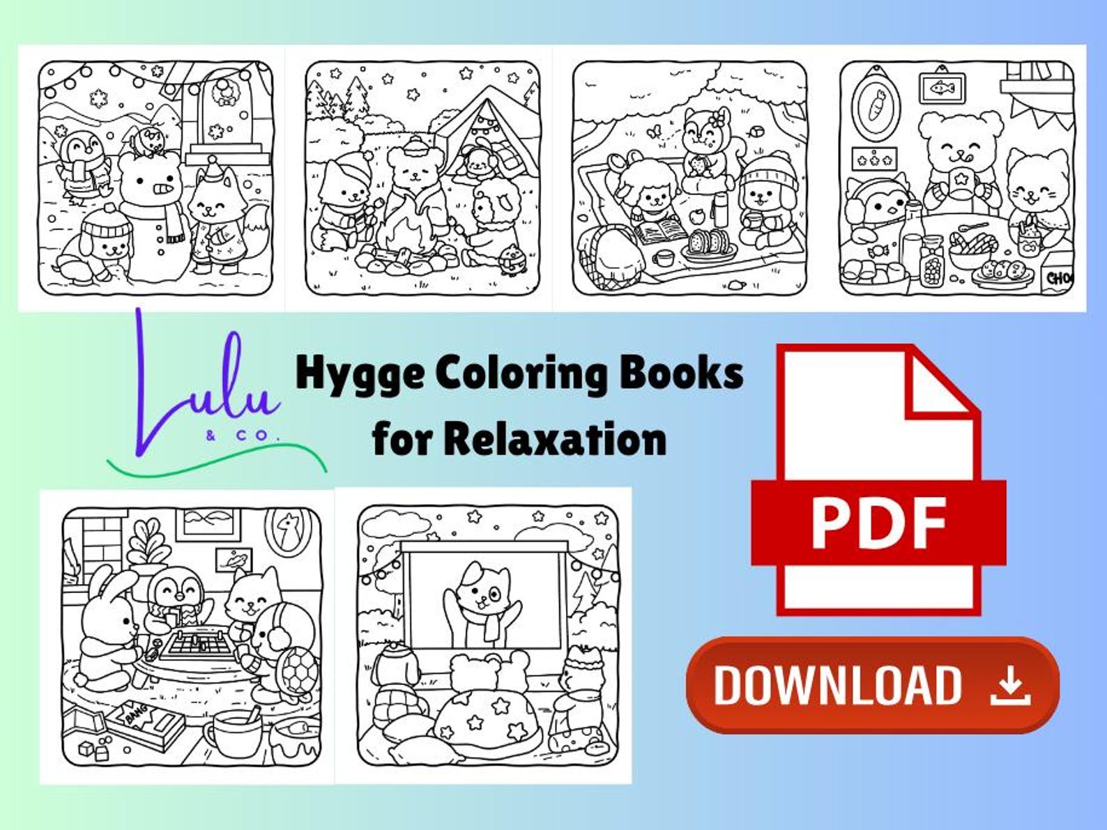 Hygge Party: Adorable Fuzzy Friends in Cozy Hygge Spaces Celebrating ...