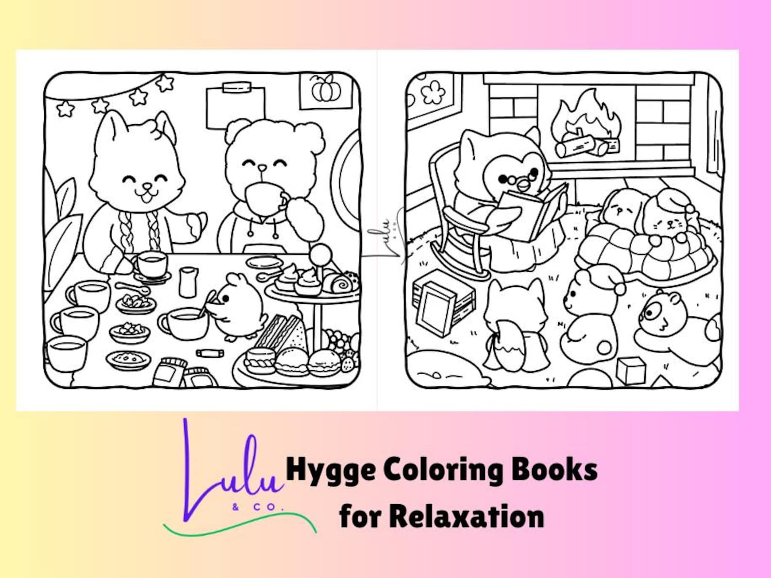 Hygge Party: Adorable Fuzzy Friends in Cozy Hygge Spaces Celebrating ...