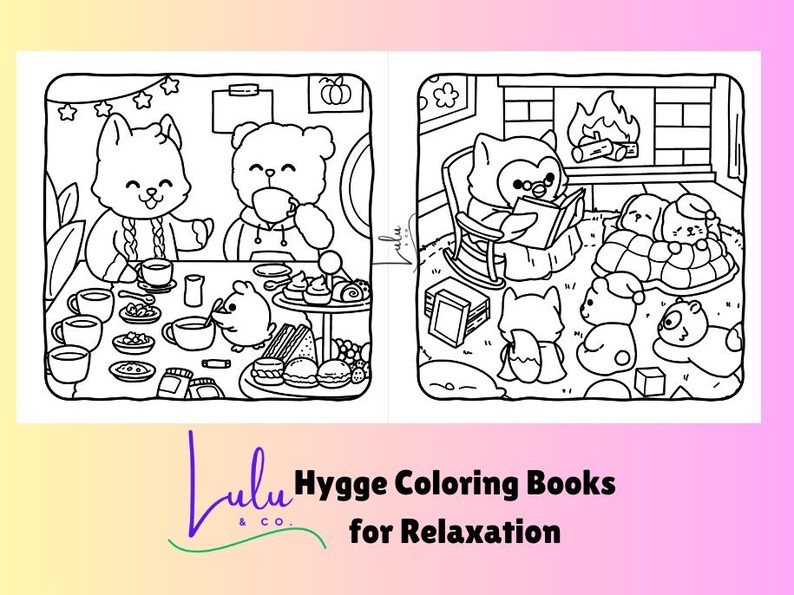 Hygge Party: Adorable Fuzzy Friends in Cozy Hygge Spaces Celebrating ...