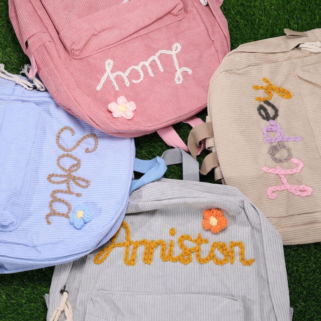 Custom School Backpack With Name, Personalized Monogram Backpack for ...