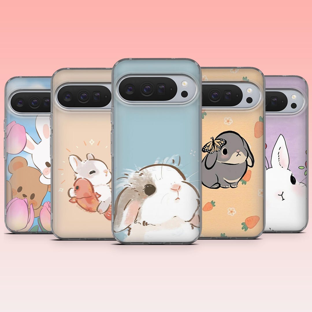 Rabbit Kawaii Phone Case Cute Bunny Cover – Fits Google Pixel, 10pro ...