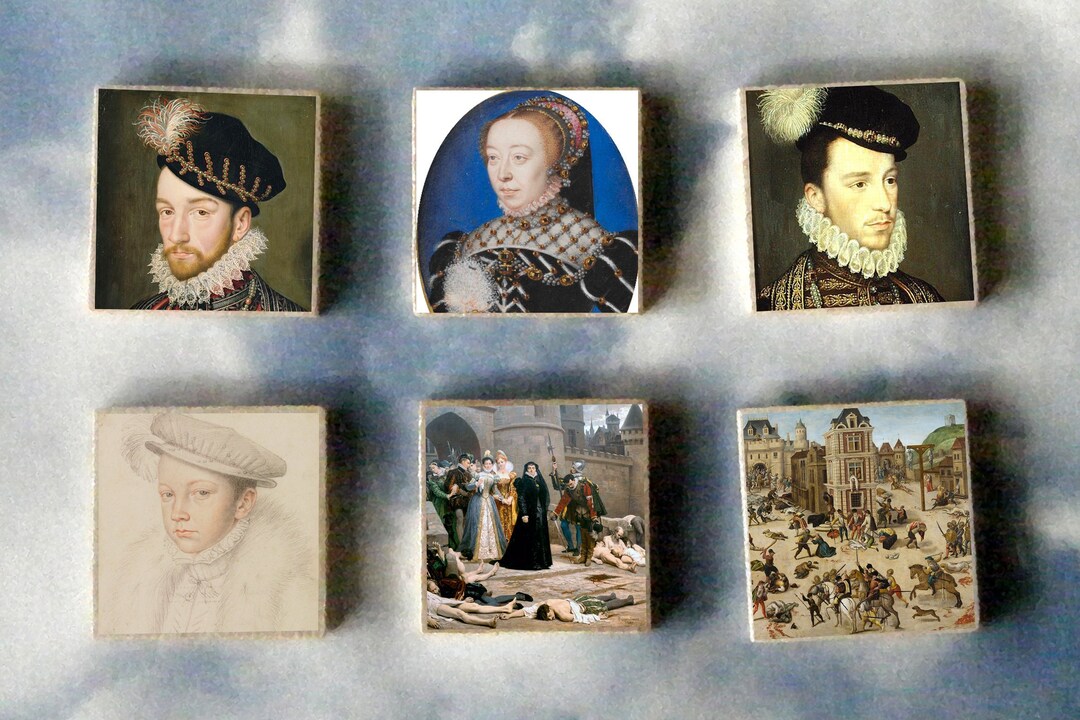 Catherine De Medici Magnet Set – St Bartholomew's Day Massacre Wood Art ...