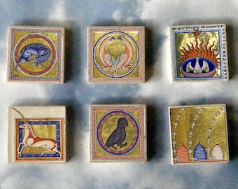 Medieval Bestiary Art Print, Aberdeen Bestiary, Illuminated Manuscript ...