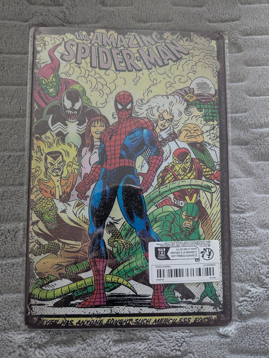 Spiderman Metal Display Sign Poster - Etsy