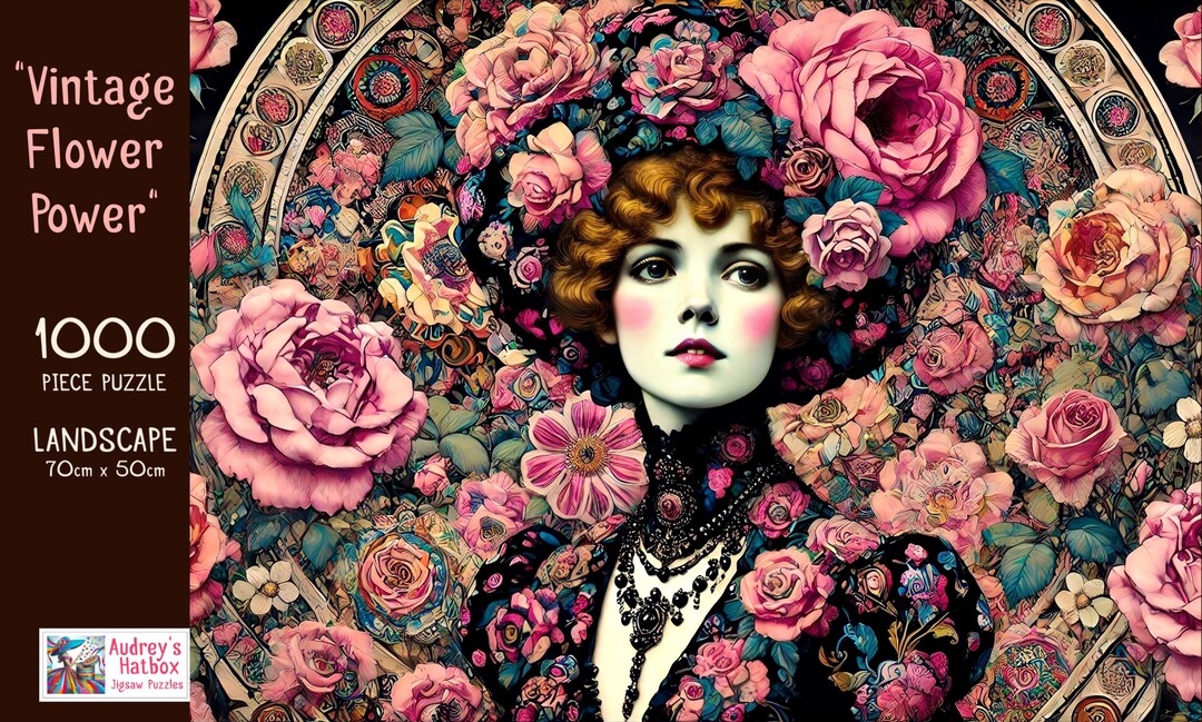 Vintage Flower Power Jigsaw Puzzle Australia: Challenging Floral Design ...