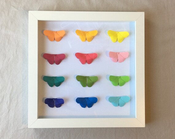 Framed Origami Art - Katiemade Origami Designs - Folding a little color ...