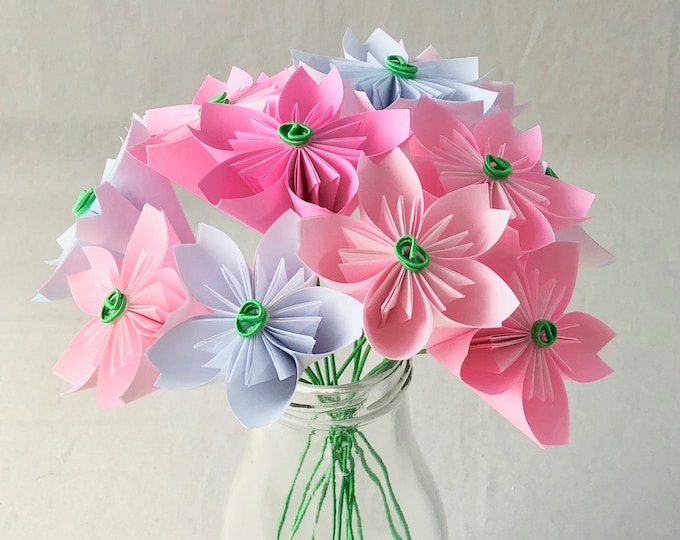 Cherry Blossom Paper Flower Bouquet - Etsy