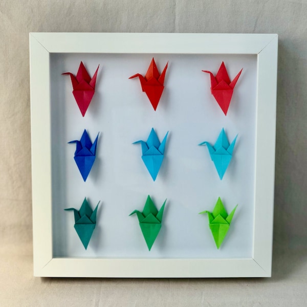 Origami Crane Shadow Box - Etsy
