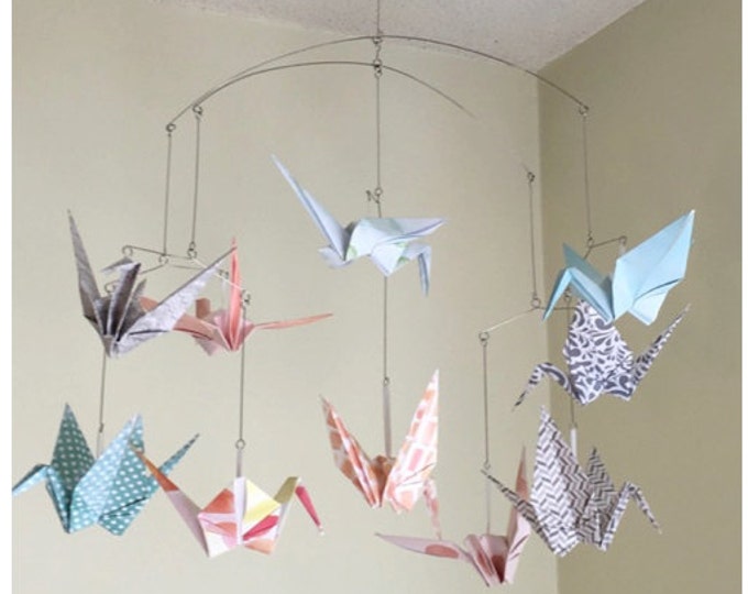 Custom Origami Crane Mobile Made to Order - Etsy