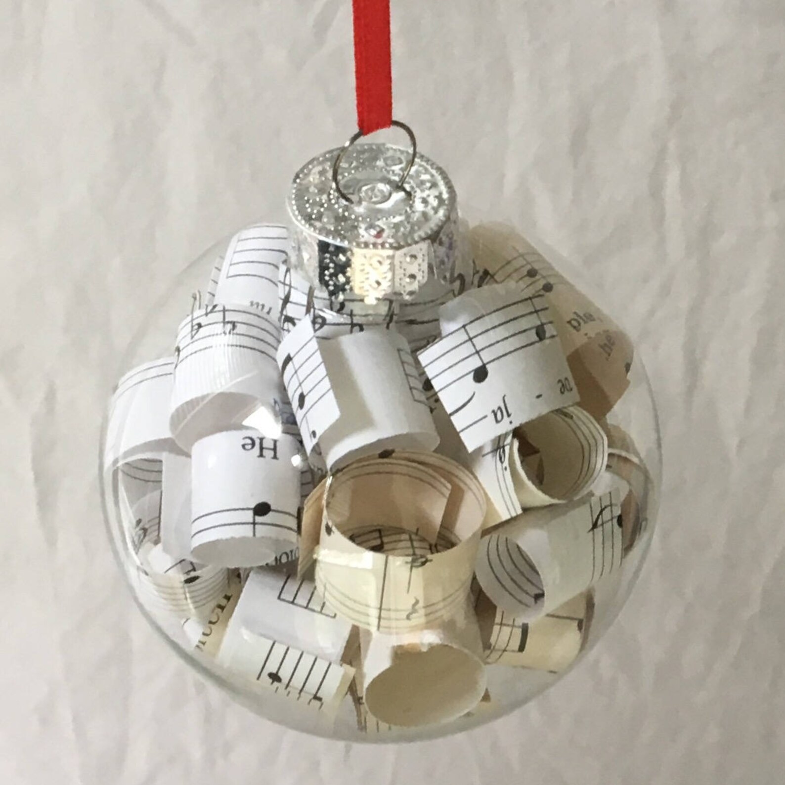 Sheet Music Christmas Ornament - Etsy