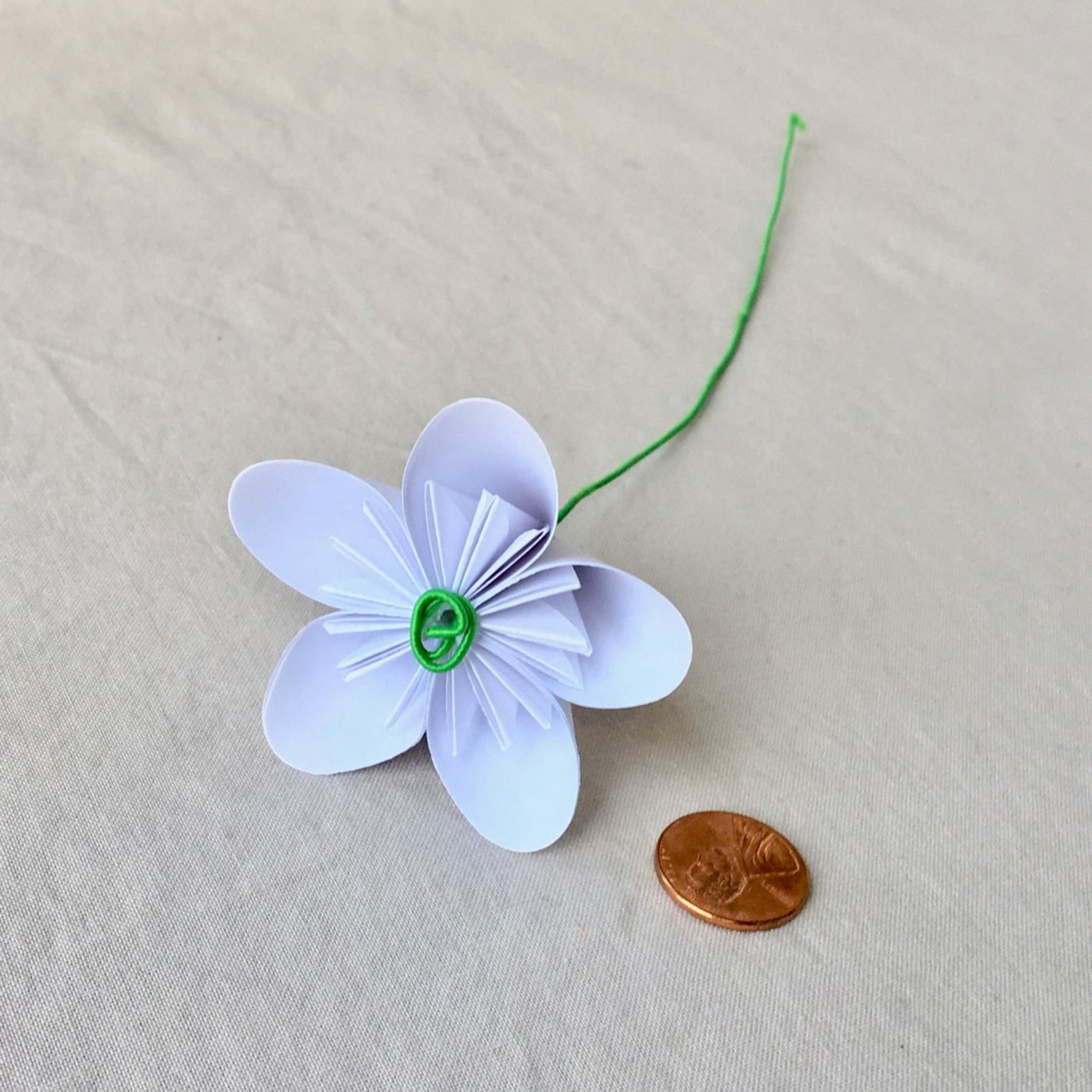 Paper Origami Flower Bouquet in White - Etsy