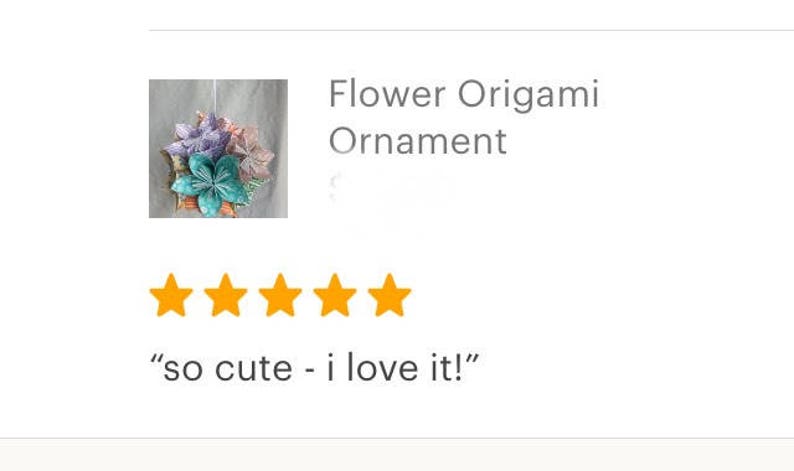 Origami Christmas Ornament in Patterned Paper - Etsy