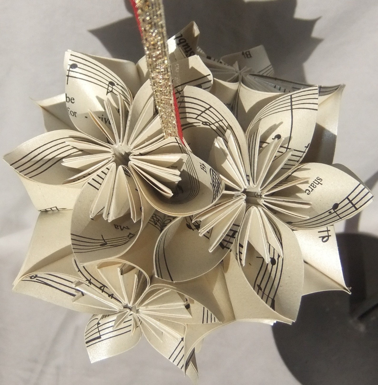 Custom Sheet Music Christmas Ornament Large Size Made to Order - Etsy