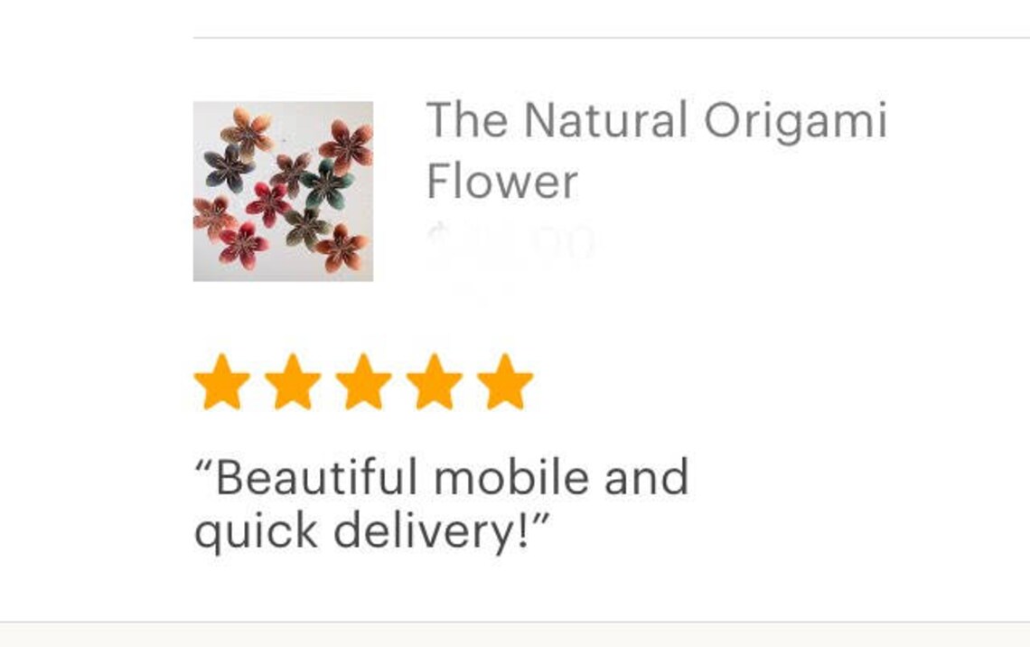 Baby Mobile Origami Flower Nursery Decoration the Natural - Etsy