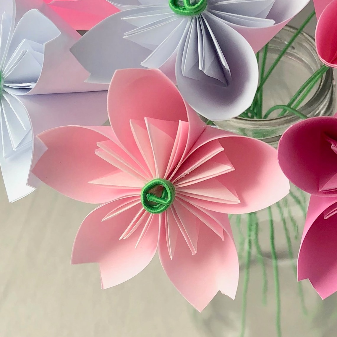 Cherry Blossom Paper Flower Bouquet | Etsy