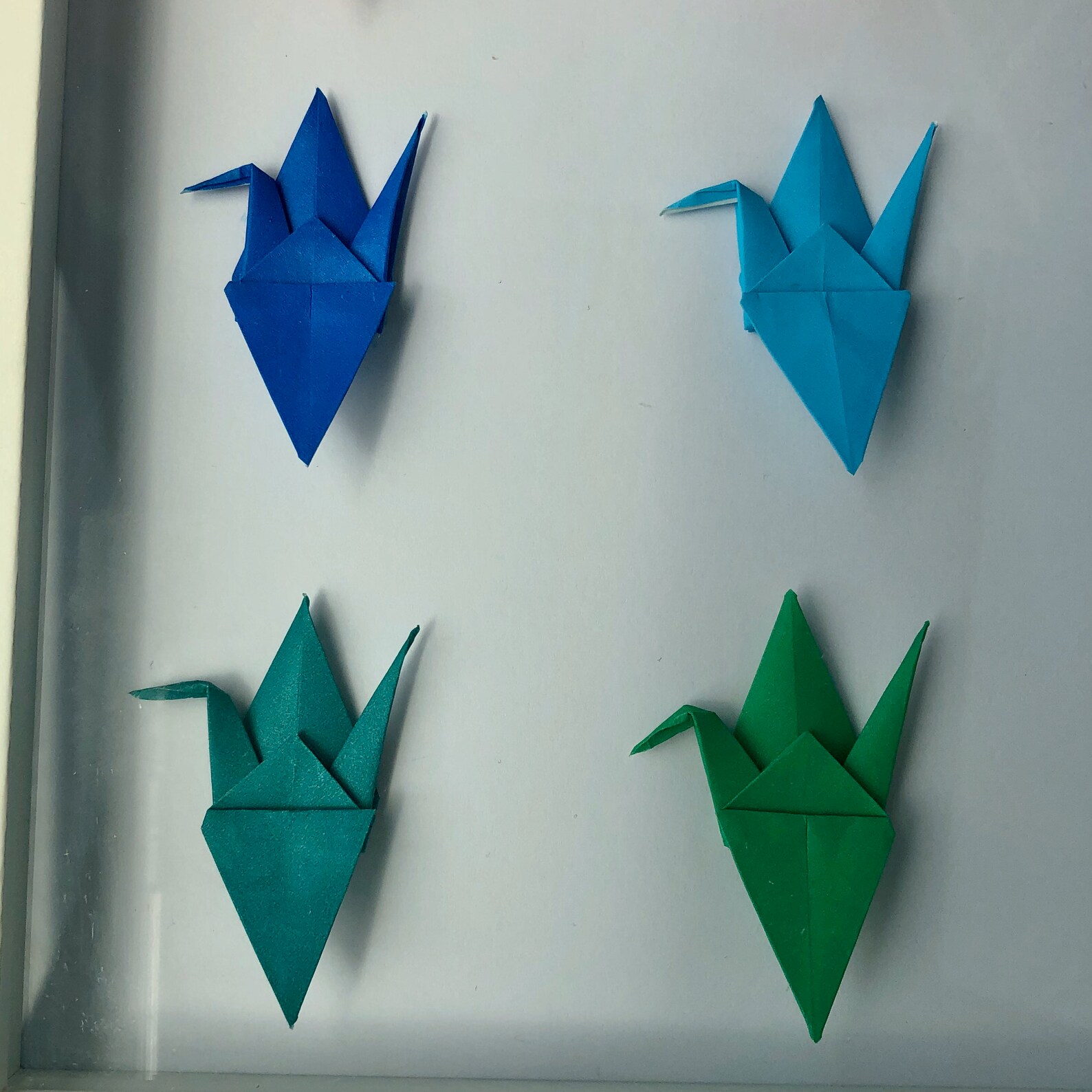 Origami Crane Shadow Box Wall Art - Etsy