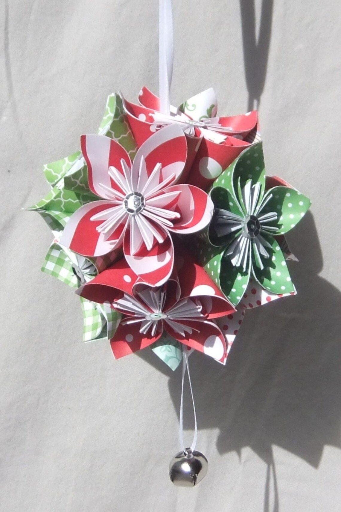 Origami Christmas Ornament Joyful Large Size | Etsy