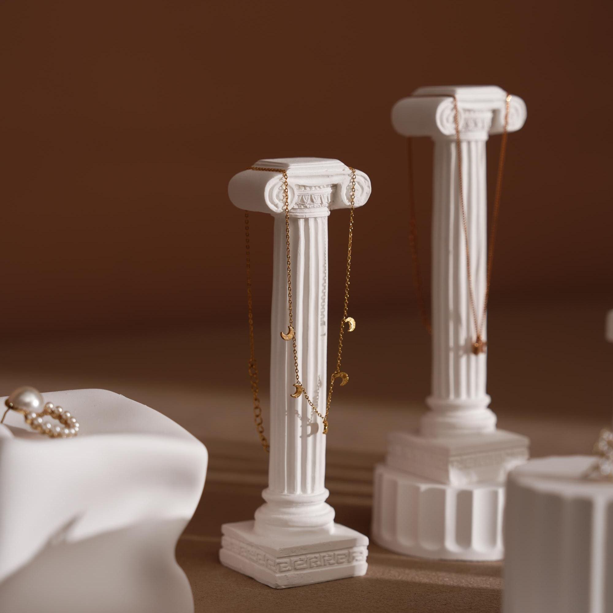 Gypsum Jewelry Display Set: Roman Column Vintage Decor - Etsy