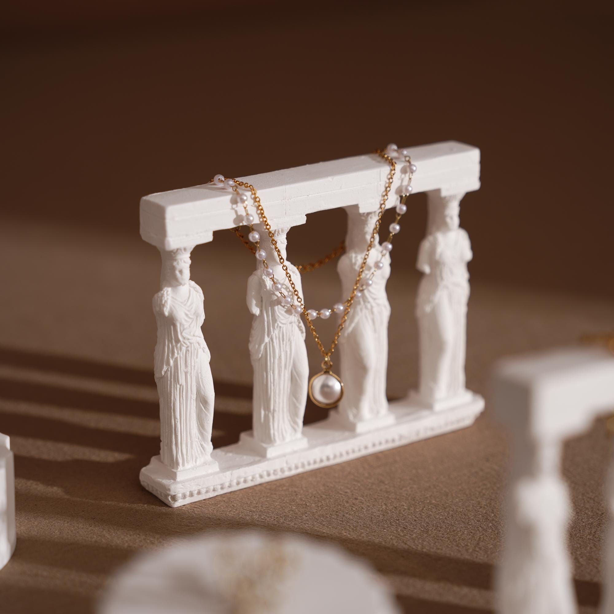 Gypsum Jewelry Display Set: Roman Column Vintage Decor - Etsy