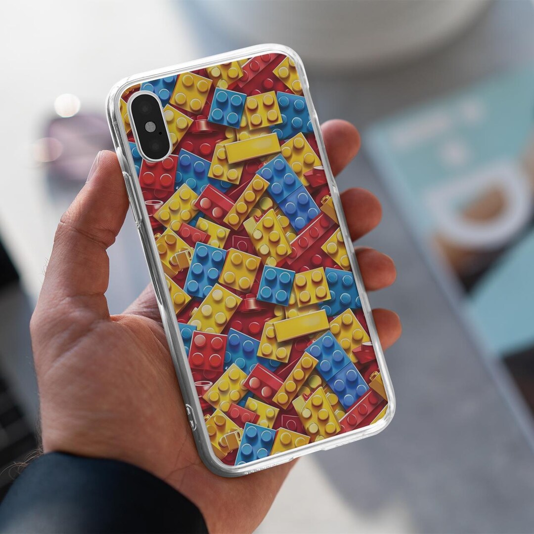 Toy Bricks Flexi Case Building Bricks Slim Phone Case for iPhone 16 15 ...