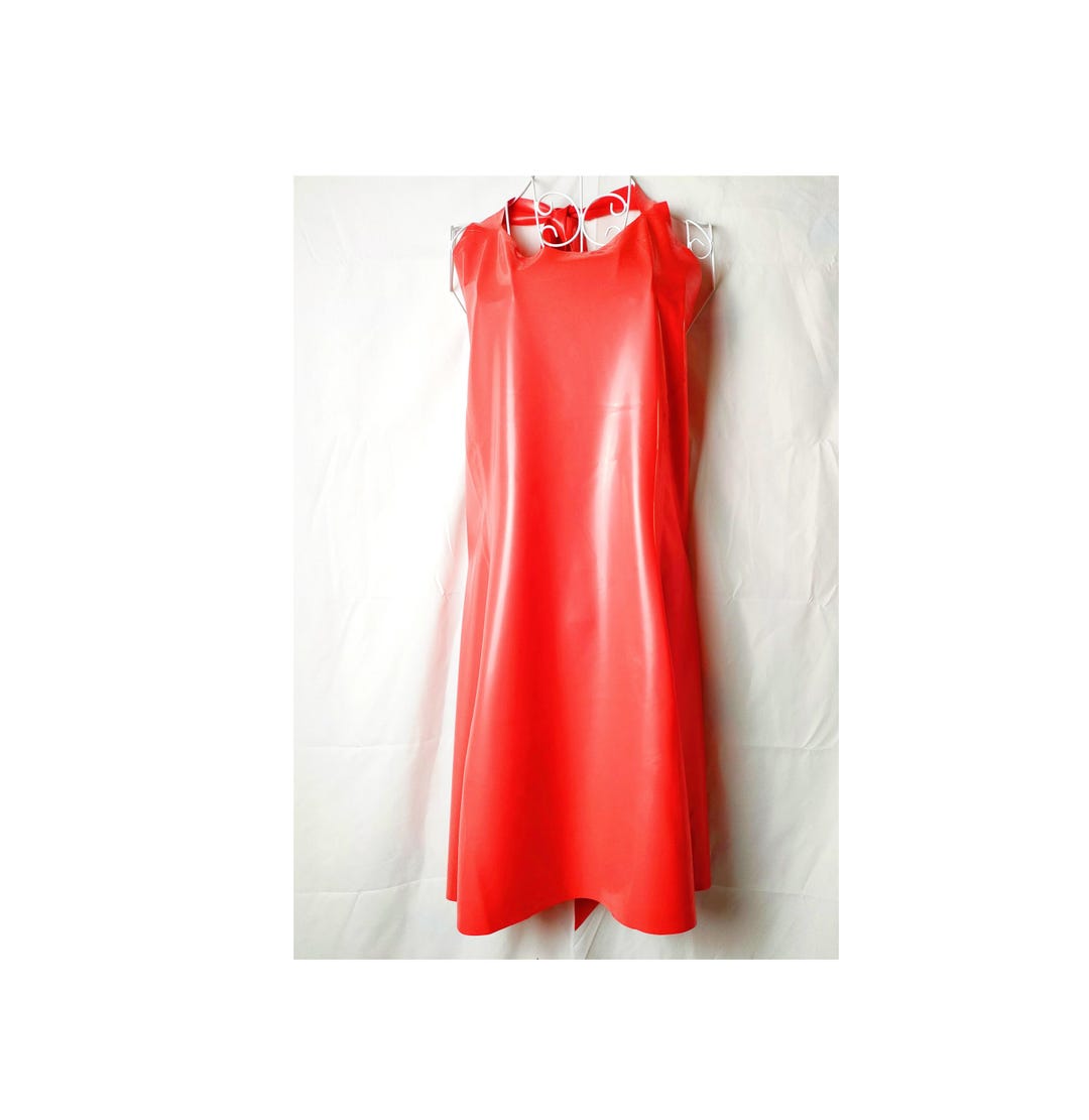 Echt Latex Schürze Latex Bikini BH Wetlook Strings Bondage Sm Apron ...