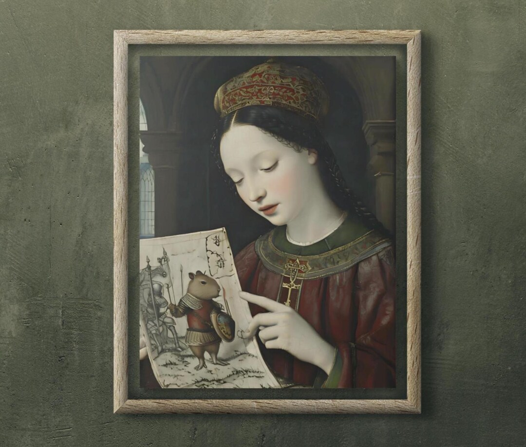 Weirdcore Renaissance Art Unframed Art Print - Hieronymus Bosch Vintage ...