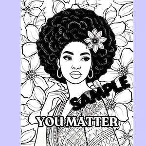 Roots & Resilience Coloring Pages Printable, Mental Health Affirmations ...