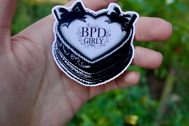 Gothic BPD Mental Health Sticker: Borderline Personality Disorder Decal ...