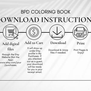 BPD Depression Coloring Book- DBT Mental Health Worksheet Bundle ...