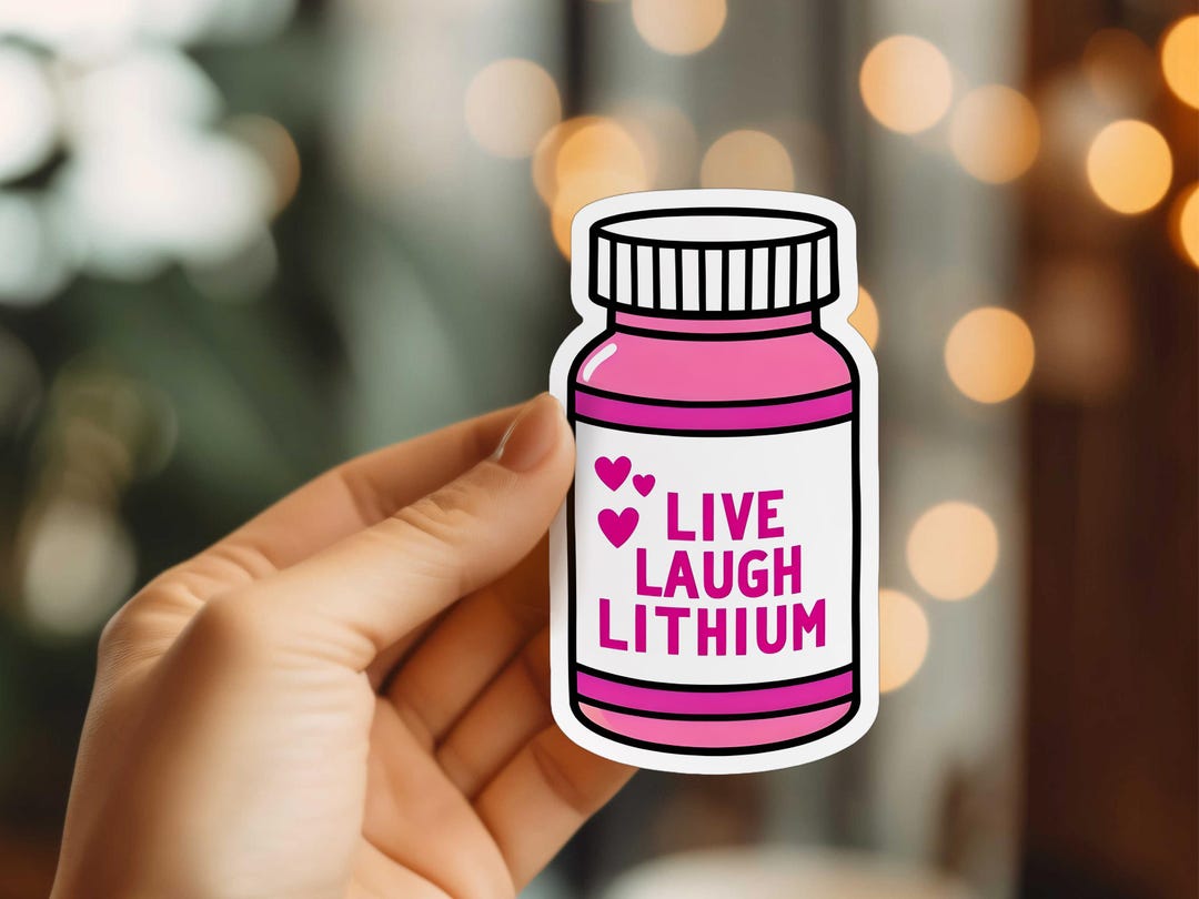 Live Laugh Lexapro BPD Mental Health Vinyl Sticker, Psychiatry Humor ...