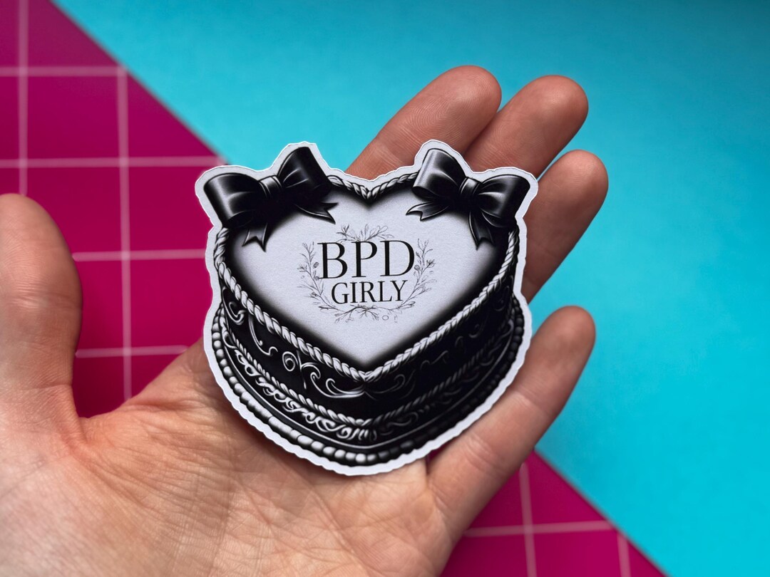 Gothic BPD Mental Health Sticker: Borderline Personality Disorder Decal ...