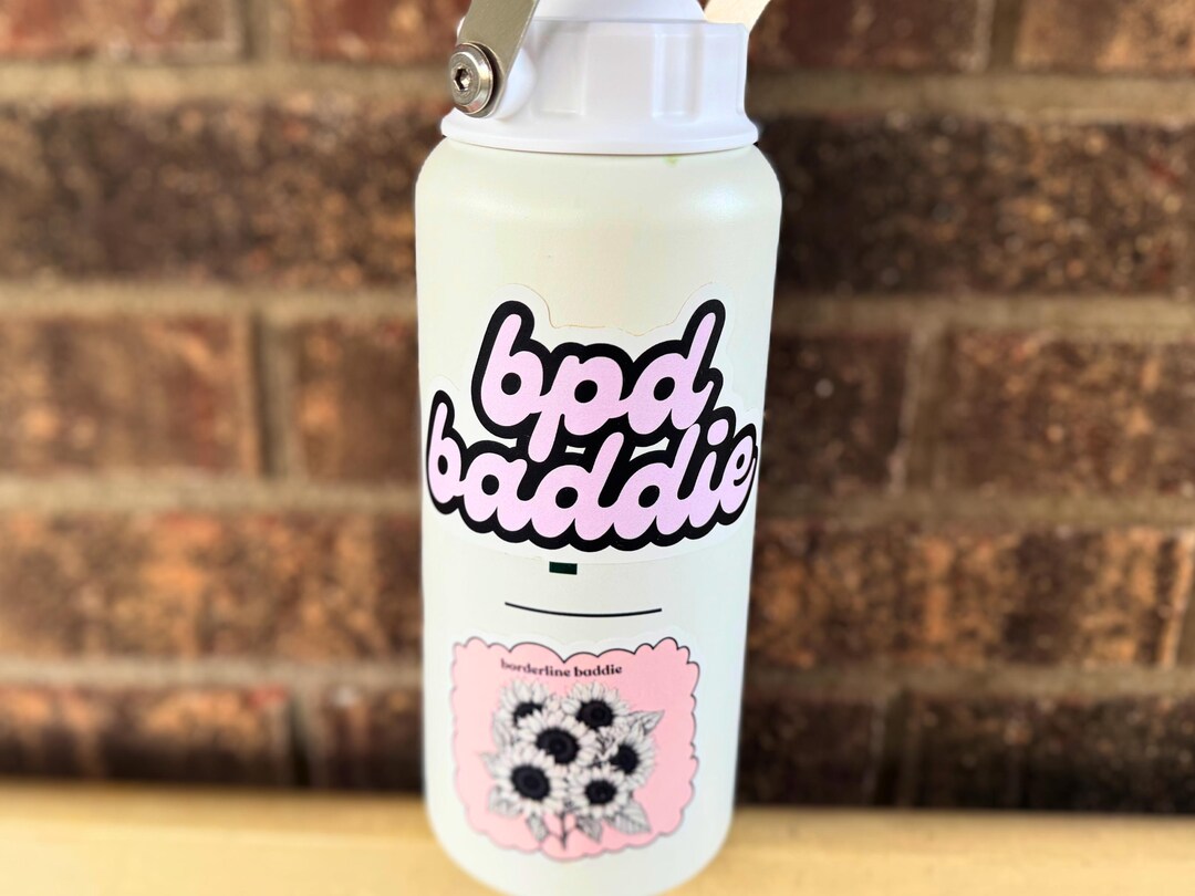 BPD Depression Baddie Sticker - Dark Humor Mental Health Vinyl Decal ...