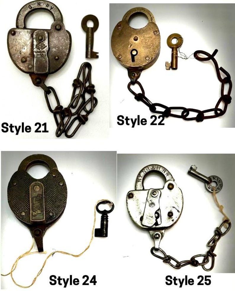 Vintage Railroad Locks - Etsy