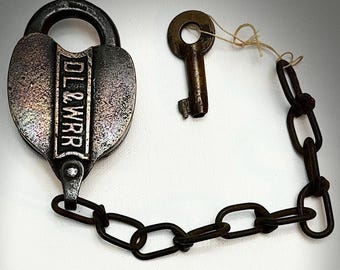 Vintage CRI&PRR Railroad Switch Key Hollow Barrel Brass Key Chicago ...