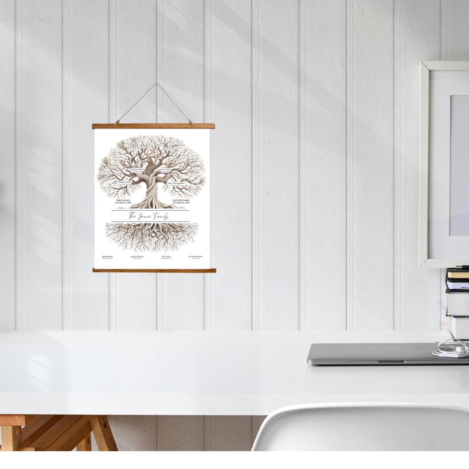 Template - Customizable Family Tree on Canva. Multiple Sizes Included ...