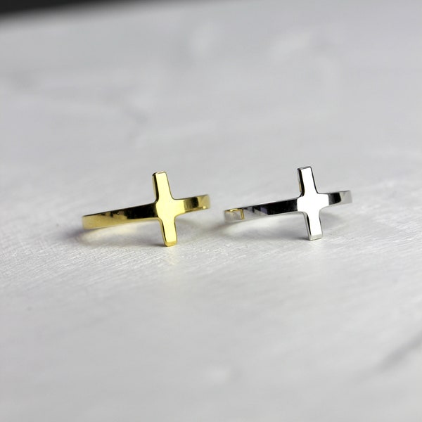 Cross Ring - Etsy
