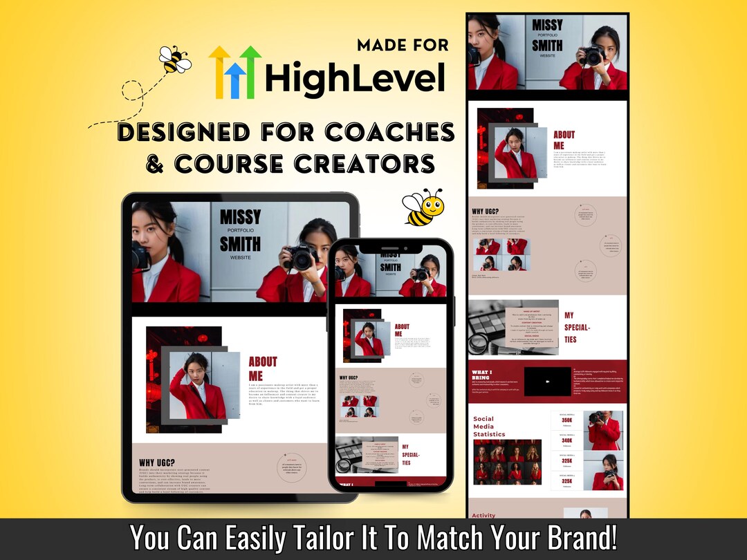 Editable GHL Funnel Template for Course Creators, Coaches Sales Funnel ...