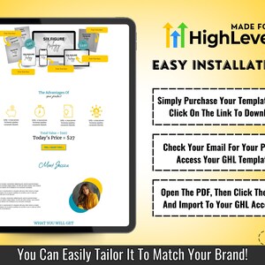 GHL Sales Funnel Template for Coaches, Course Creator Template, Digital ...