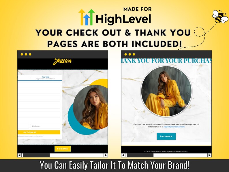 GHL Sales Funnel Template for Coaches, Course Creator Template, Digital ...