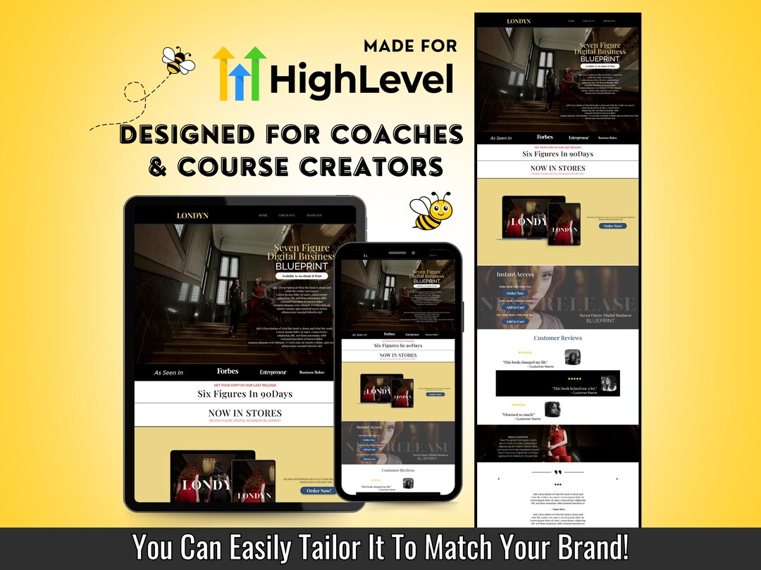 GHL 5 Day Challenge Funnel for Coach, Go High-level Challenge Template ...
