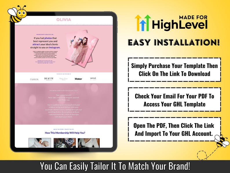 GHL Social Media Management Template for Coaches, Editable Canva ...