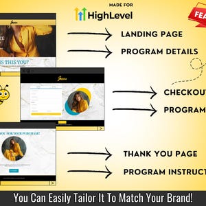 GHL Sales Funnel Template for Coaches, Course Creator Template, Digital ...