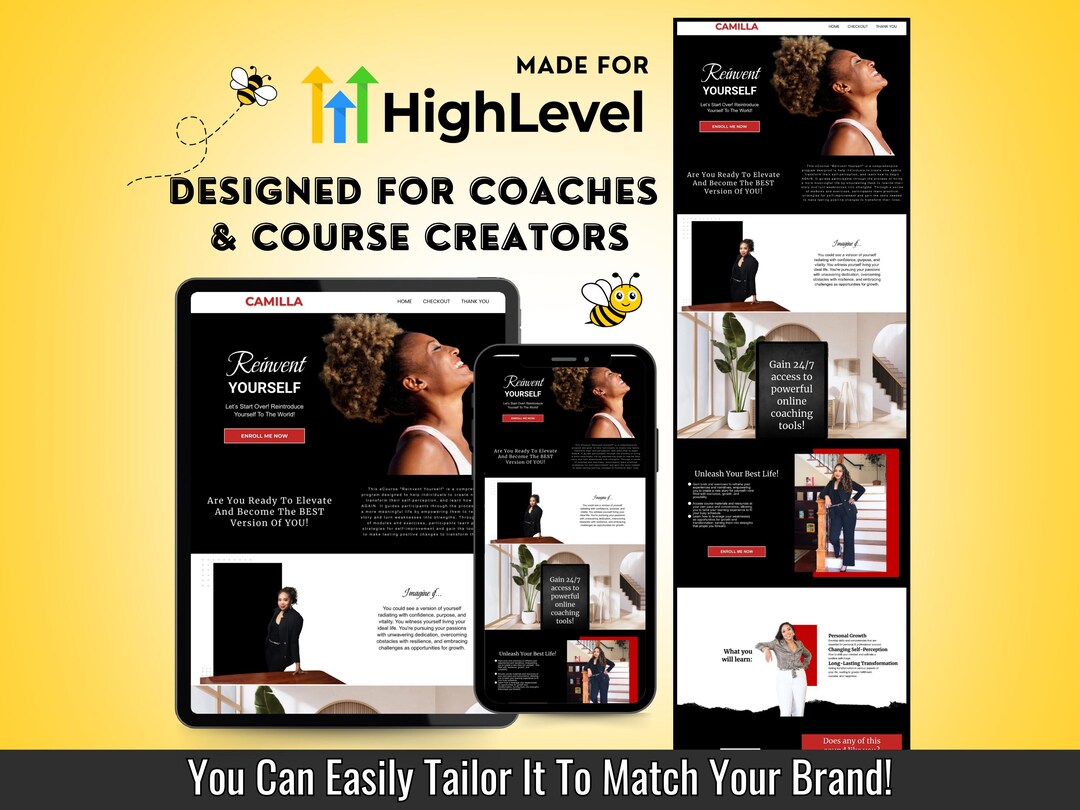 Editable GHL Sales Funnel Template, Digital Download Template for ...