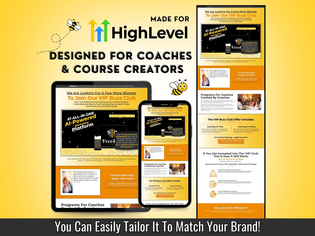 GHL Funnel for Course Creators, Go High-level Sales Funnel Template ...