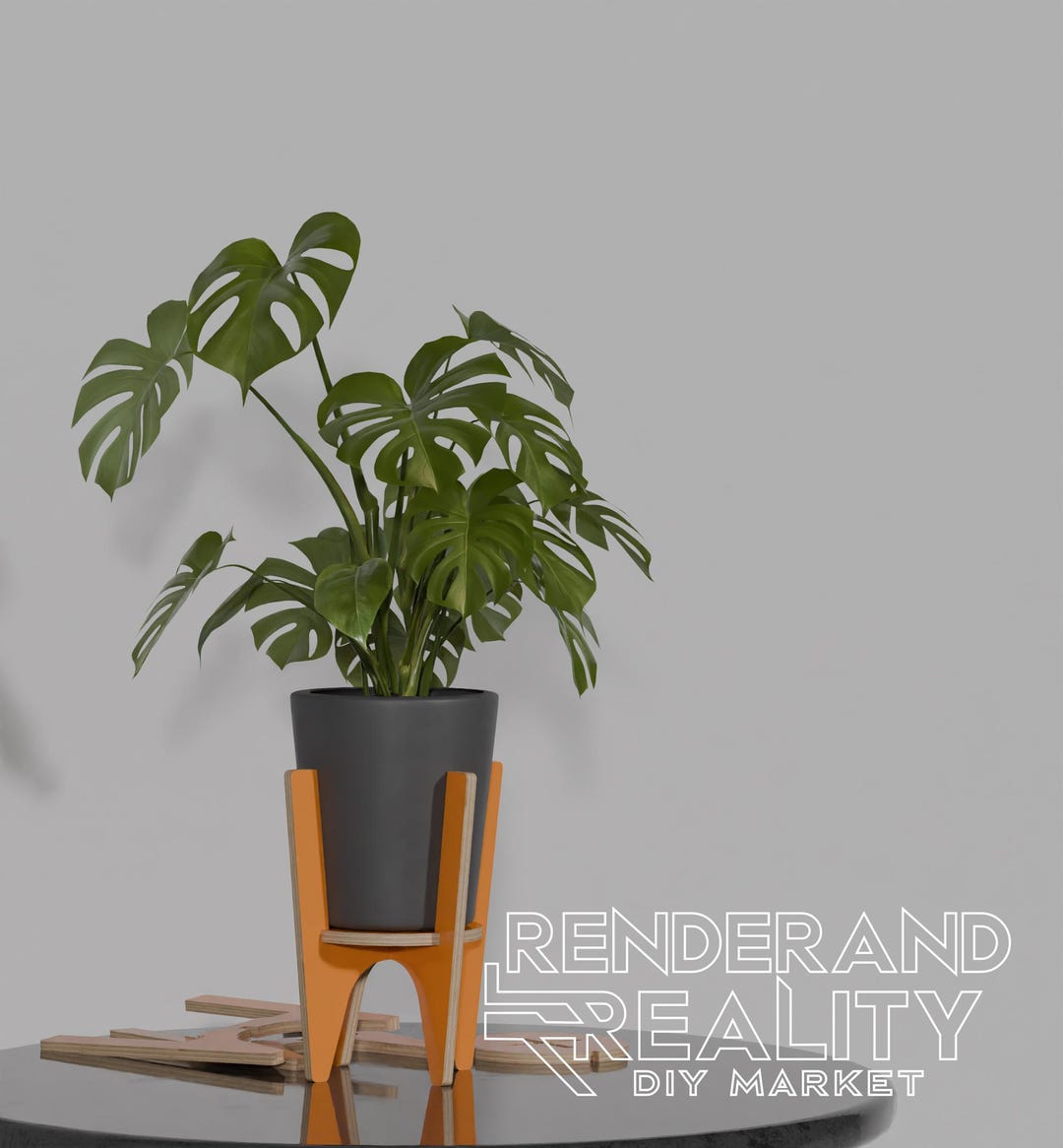 Files for Laser-cut Wooden Flower Pot, Laser Cutting Vector Projects ...