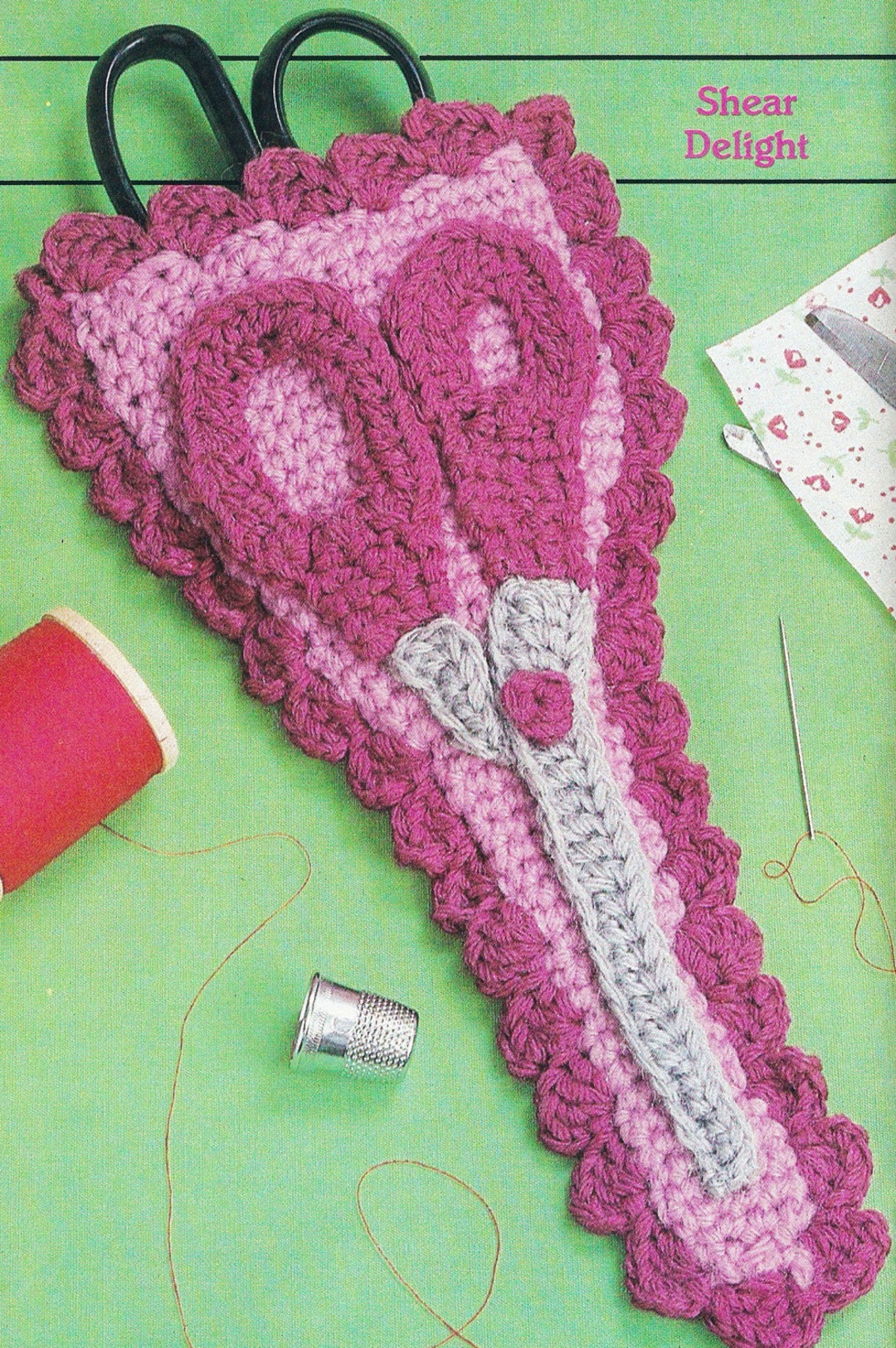 Scissors Case Vintage Crochet Pattern - Etsy